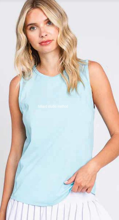 Aqua Mesh Back Tank | Shop Hilliard Studio Method